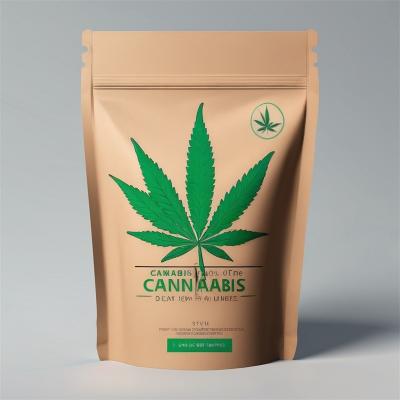 中国 Digital Printing Ziplock Mylar Weed Packaging Bags for Custom Logo Marijuanna Flowers 販売のため
