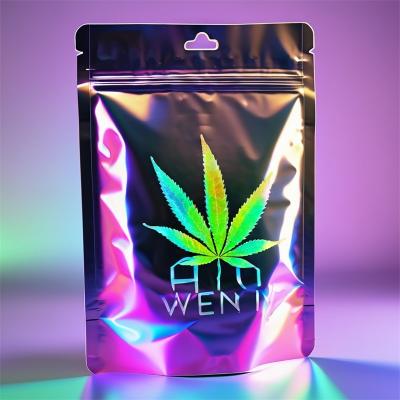中国 Digital Printing Ziplock Mylar Weed Packaging Bags for Custom Logo Marijuanna Flowers 販売のため