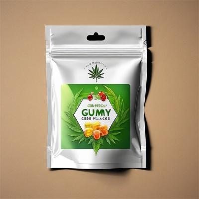 Cina Soft Touch Weed Packaging Bag Flat Pouch With Custom Printing And Laminated Plastic in vendita
