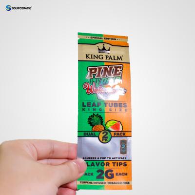 中国 Customizable Flat Cigar Packaging Bags Laminated Plastic Sachet 販売のため