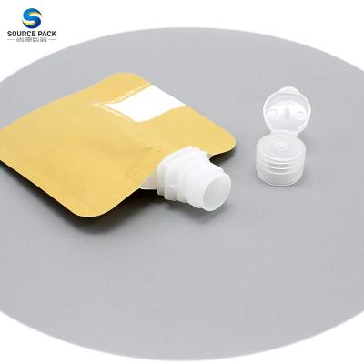 China Eco Friendly Liquid Spout Pouch Kraft Paper for Cosmetic Refill Lotion Cream Skin Care Te koop