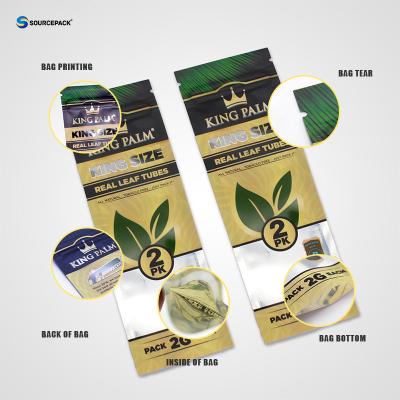 Китай Custom Weed Packaging Design Child-resistant Mould Proof Cigar Packaging Bags продается