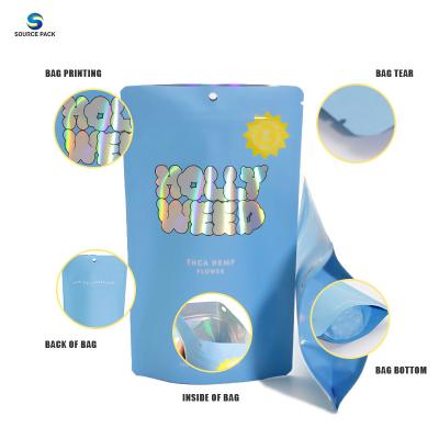 China Custom Weed Marijuana Bag with Printed , Packaging Smell Proof Mylar Bag à venda