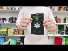 Biodegradable Herb Packaging Bags Kraft Paper Zipper Pouches for CBD Flower
