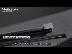 MAGdrain JX Series Linear Floor Drain Stainless Steel Tile Insert Floor Waste