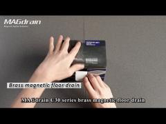 Magdrain Flex Universal Magnetic Brass Floor Drain Balcony Floor Waste