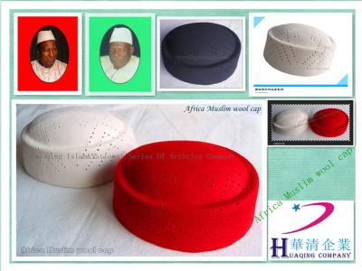 China West Africa Musilim Pure Wool Cap  /  North Africa Muslim Pure Wool Cap for sale
