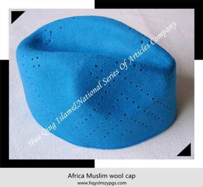China Africa pure wool boutique cap  /  Africa Muslim wool cap /  West Africa woolen hat / Muslim wool cap for sale