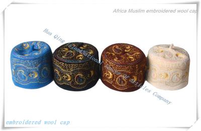 China Africa Muslim embroidered wool cap / Muslim embroidered wool cap / Muslim  wool cap / Africa wool cap for sale
