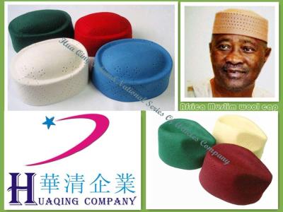 China Africa Muslim wool cap  /  West Africa Musilim Pure Wool Cap /  Muslim wool cap / Size:53#,54#,55#,56#,57#,58#,59# for sale