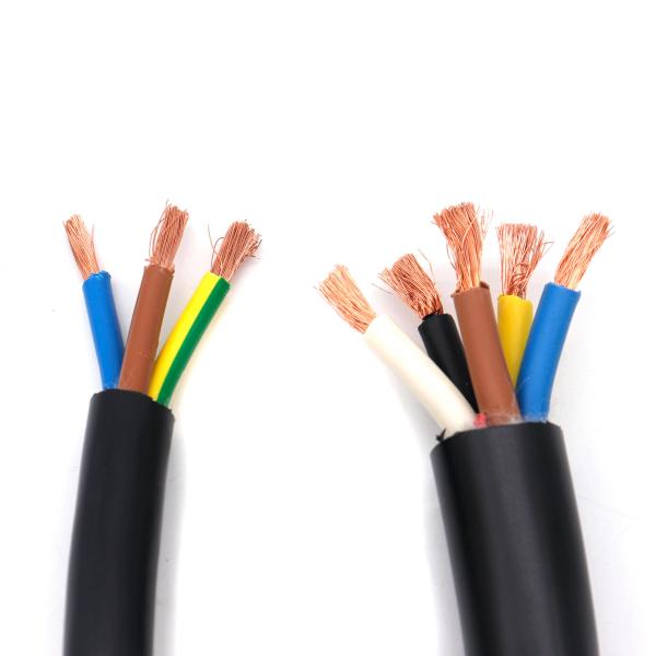 Quality Durable H07RN-F Rubber Flexible Cable CPE Jacket Single Core To 5 Core Rubber for sale