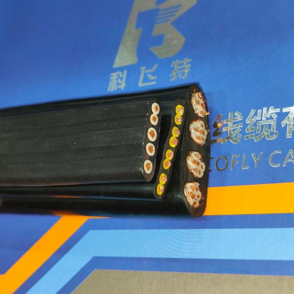 Quality Tensile Resistance 16A Flat Lift Cable For Industrial Lifts And Cranes for sale