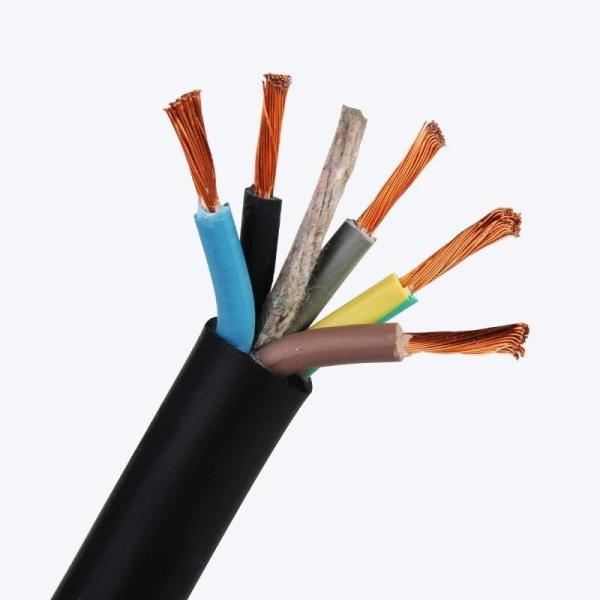 Quality Durable H07RN-F Rubber Flexible Cable CPE Jacket Single Core To 5 Core Rubber Cable for sale