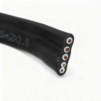 Quality YFFB Copper Rubber Insulated Rubber Jacket Double Steel Wire Elevator Flat Cable for sale