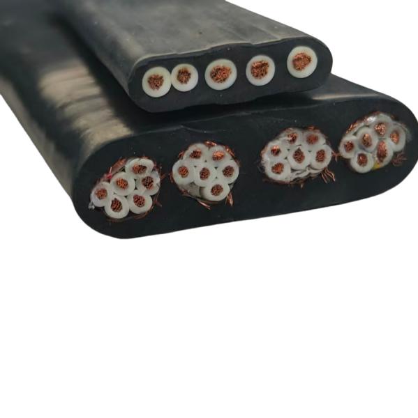 Quality 450/750V Copper Conductor Rubber Insulated Flat Lift Cable for Elevators and for sale