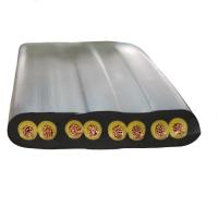 Quality YFFB Copper Rubber Insulated Rubber Jacket Double Steel Wire Elevator Flat Cable for sale