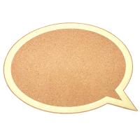 China Decorative Speech Bubble Cork Board Memo Board Eco Friendly Durable Custom Size for sale