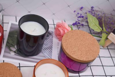 Cina Vetro tinto decorativo ermetico dei coperchi di DIY Cork Top Candle Jars Cork in vendita