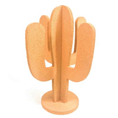 H22cm Diy ha personalizzato la forma del cactus di Cork Notice Board Pin Handicrafts