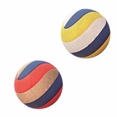 Cina OEM Natural Cork Volleyball Ball Wear Resistance Eco Friendly Printing in vendita