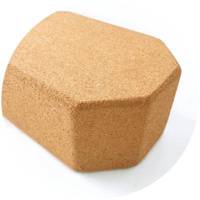 China Achthoekige Natuurlijke Ergonomische het Ontwerpoem van Geschiktheidscork yoga block brick recycled Te koop