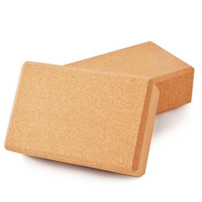 Non Slip Cork Yoga Blocks Brick Prop For Pilates Meditation