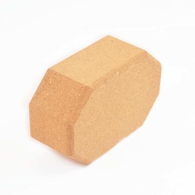 China High Density Yoga Cork Bricks Non Slip Surface Yoga Accessories Octagonal Blocks for sale