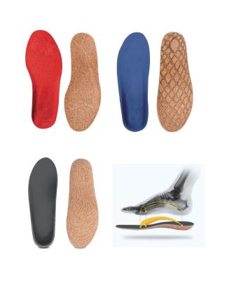 China Sweat Absorbing Cork Insole Cork Shoe Inserts Eco-Friendly Comfortable for sale