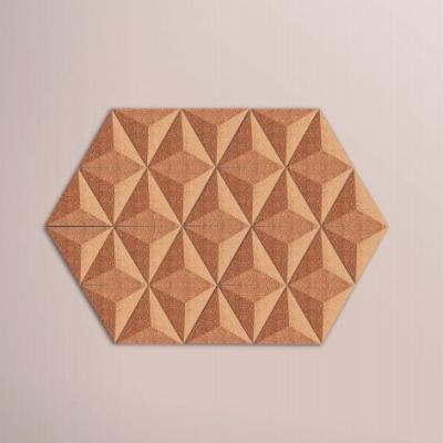 China High Quality Customized Cork Wall Panels Good Acoustic Heat Insulation à venda