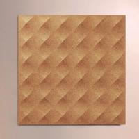 China Custom Geometric Cork Wall Tiles 30mm Acoustic Panels Eco-Friendly Soundproof for sale