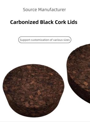 China Dark Carbonized Tapered Cork Stoppers Bottle Cork Lids Tops Good Elasticity zu verkaufen