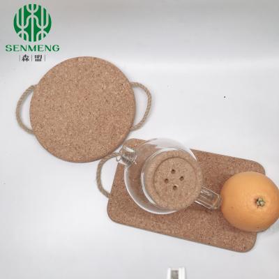 Cina Eco-Friendly Wood Coasters Mats Home Hot Pot Cork Placemats in vendita