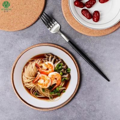 Cina Thick Cork Placemats for Hot Pans Table, Non Slip Durable Cork Placemats For Hot Dishes in vendita