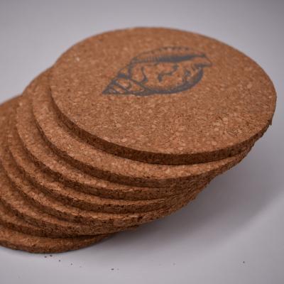 China High Density Customized Cork Coaster Heat Resistant Reusable Tea or Coffee Coaster for sale