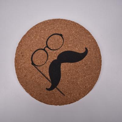 China High Density Customized Cork Coaster Heat Resistant Reusable Tea or Coffee Coaster for sale