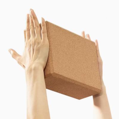 China Eco-Friendly Natural Non-Slip Wholesale Cork Yoga Blocks Te koop