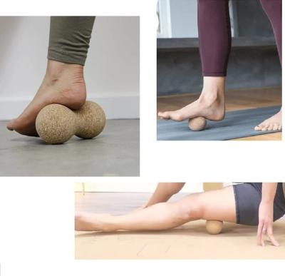 Cina Sustainable  Eco Yoga Ball Massage Stress Release Non Toxic Cork Yoga Ball in vendita