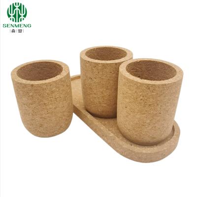China Custom Cork Natural and Reusable Flower Pots for Your Sustainable Space for sale