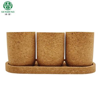 China Custom Cork Natural and Reusable Flower Pots for Your Sustainable Space for sale