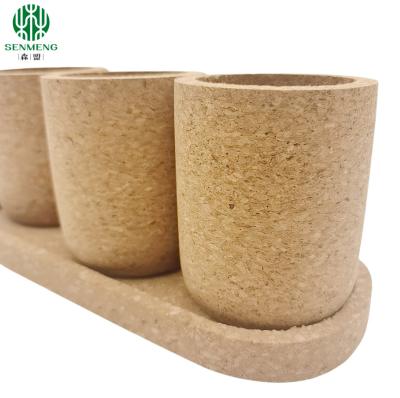 China Custom Cork Natural and Reusable Flower Pots for Your Sustainable Space for sale