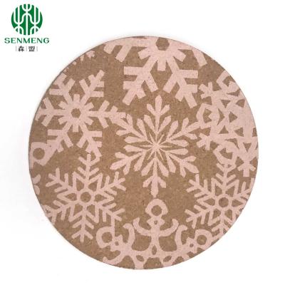 China Natural Printed Cork Coasters for Table Protection and Planet Preservation for sale
