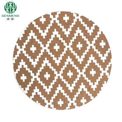 China Natural Printed Cork Coasters for Table Protection and Planet Preservation for sale