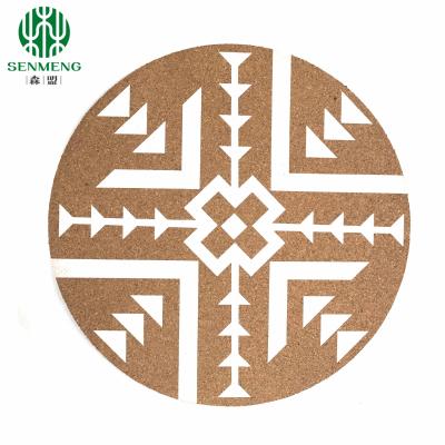 China Natural Printed Cork Coasters for Table Protection and Planet Preservation for sale