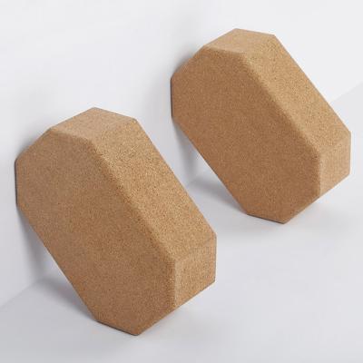 China Achthoekige Natuurlijke Ergonomische het Ontwerpoem van Geschiktheidscork yoga block brick recycled Te koop