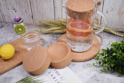 Cina OEM naturale di 5000pcs Yuelin Cork Lids For Glass Pitcher in vendita