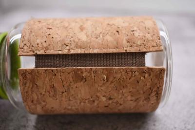 Cina Manica naturale a prova d'umidità ISO9001 di Cork Fabric Glass Bottle Cork in vendita
