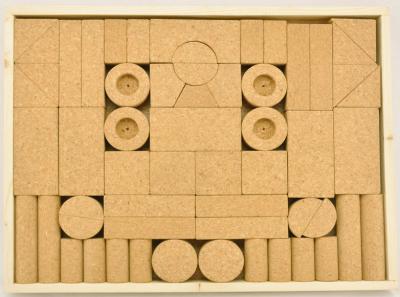 Cina PROP65 Cork Building Blocks Toys Antibacterial su ordinazione inodoro in vendita
