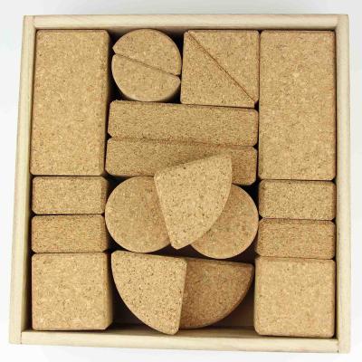Cina PROP65 Cork Building Blocks Toys Antibacterial su ordinazione inodoro in vendita