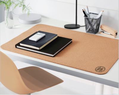 China 80x40cm Cork Desk Pad Nonslip Waterproof Office Desk Protector for sale