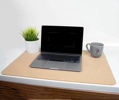 China 80x40cm Cork Desk Pad Nonslip Waterproof Office Desk Protector for sale